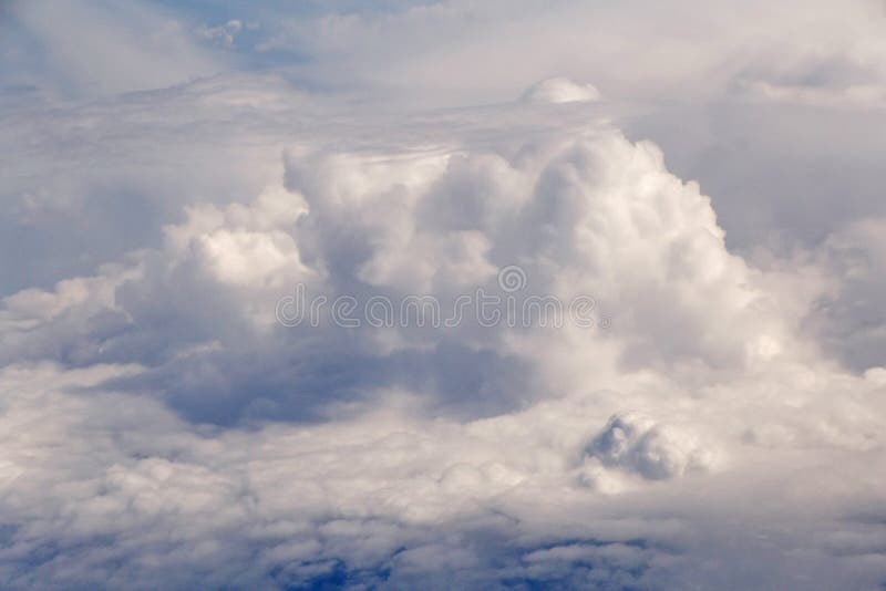 Aerial view on clouds stock image. Image of white, heaven - 89062779