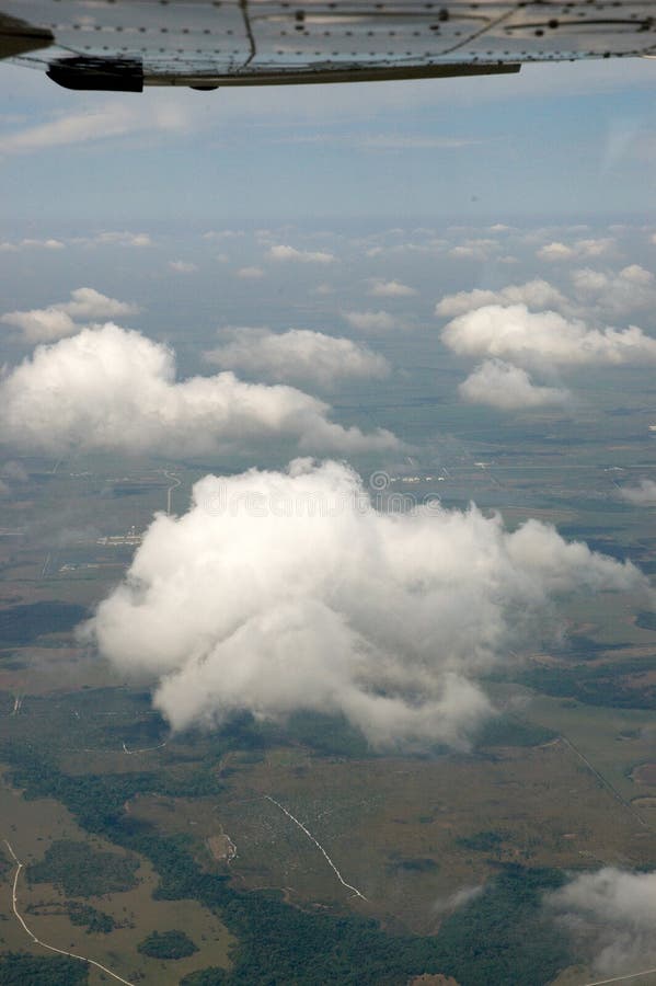Aerial view of cloudscape stock image. Image of puffy - 12319001