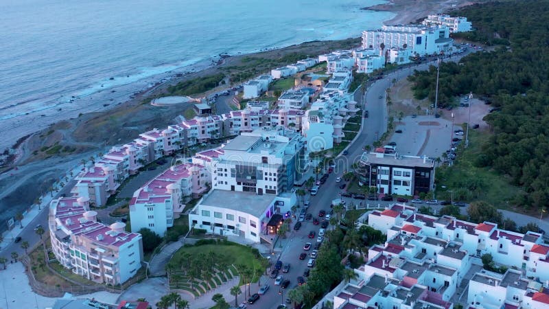 Aerial View of the Coast Road at Tangier, Morocco Stock Video - Video ...