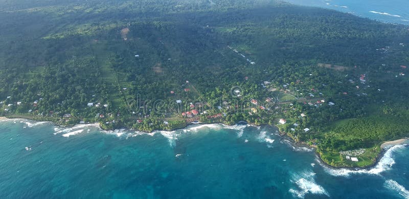 Aerial view on coastline stock photo. Image of island - 133508712