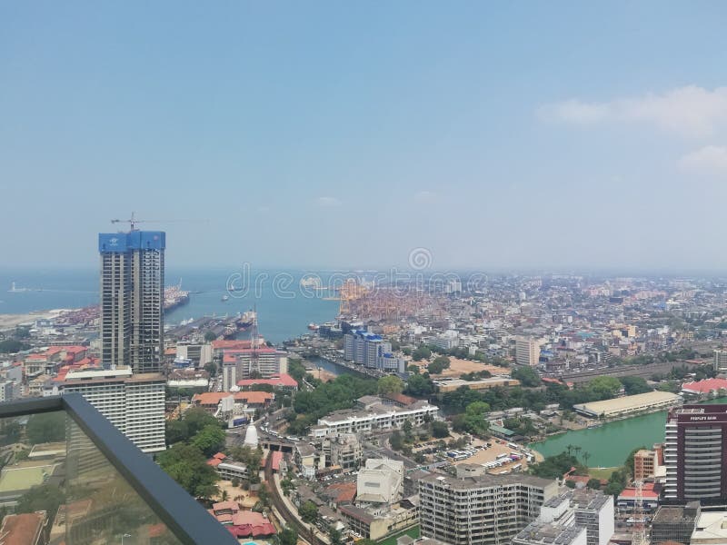 View on Colombo harbor stock image. Image of destinations - 22850651