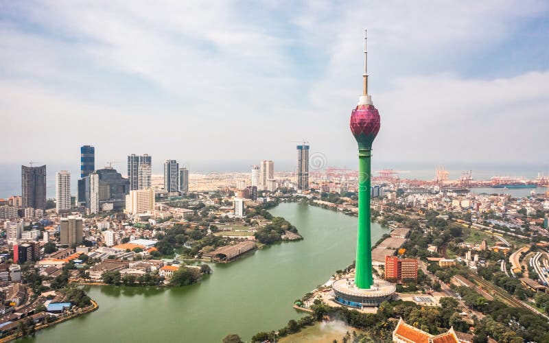 Aerial View of Colombo City Stock Image - Image of architecture, view ...