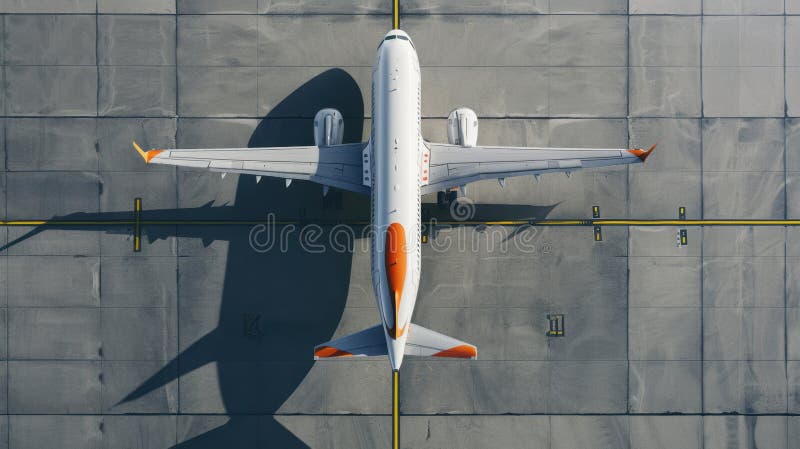 The Airplane on the Runway.AI Generated Image Stock Photo - Image of ...