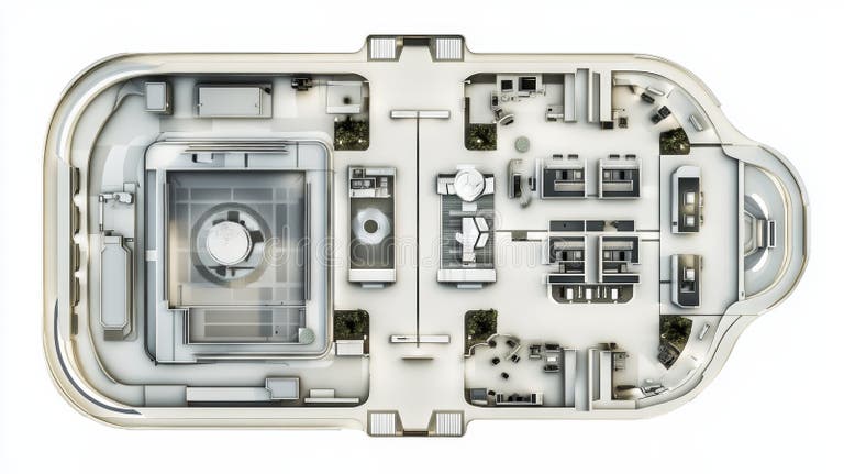 Aerial View of a Complex Engineering Layout Featuring Intricate Designs ...