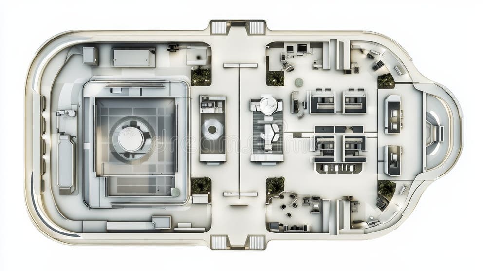 Aerial View of a Complex Engineering Layout Featuring Intricate Designs ...