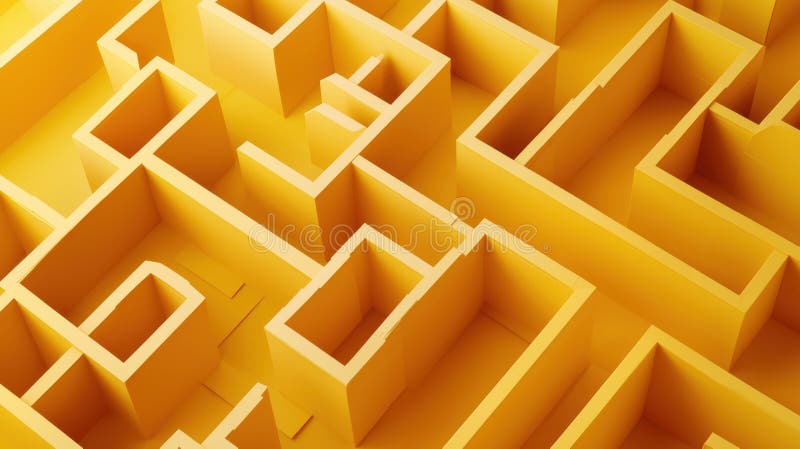 Aerial View of a Complex Maze Composed of Numerous Interconnected ...