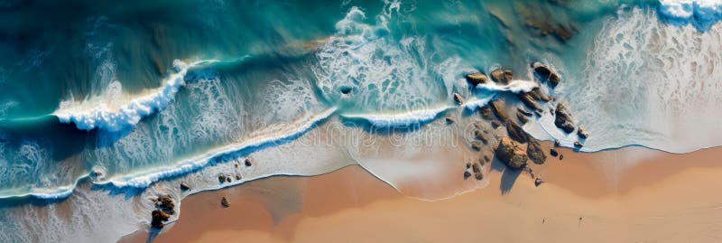 Aerial View Concept Capturing the Symmetrical Patterns of Coastal Areas ...