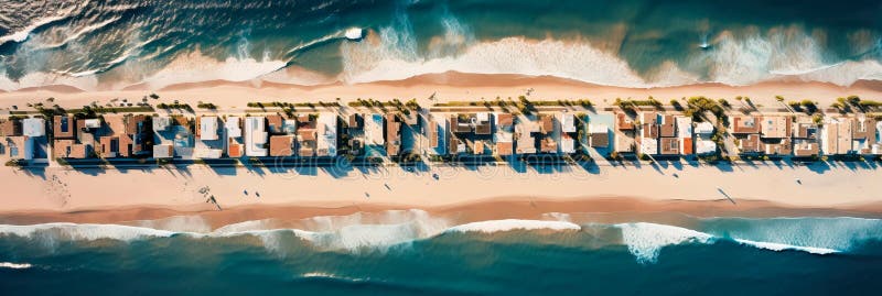 Aerial View Concept Capturing the Symmetrical Patterns of Coastal Areas ...