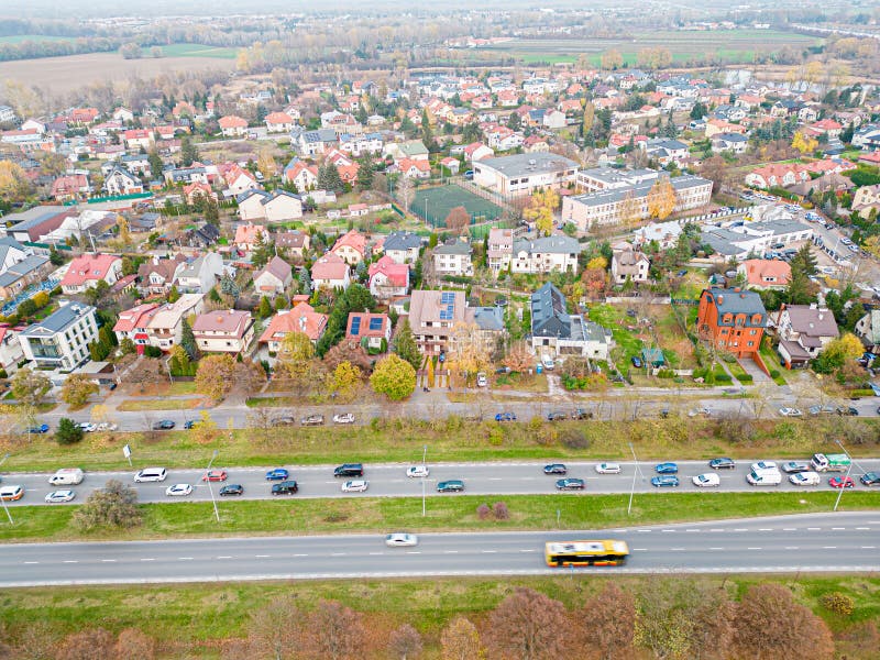 Aerial View of Construction Site with Crane and Building. Top View of ...