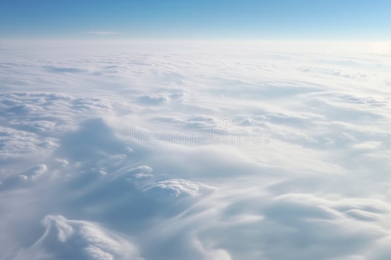 Aerial View of Continuous Cloud Cover Above the Earth S Surface Stock ...