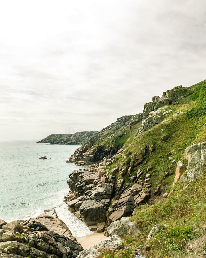 Aerial View of Cornwall Seaside Stock Photo - Image of port, beautiful ...