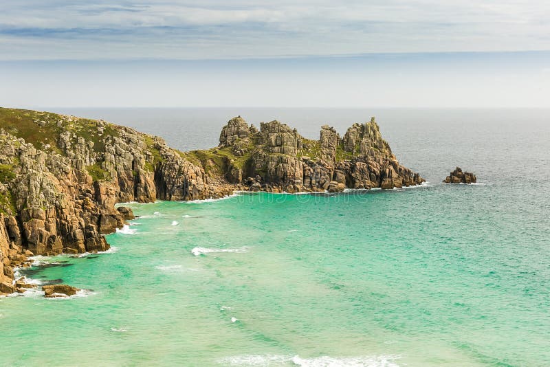 Aerial View of Cornwall Seaside Stock Image - Image of port, british ...