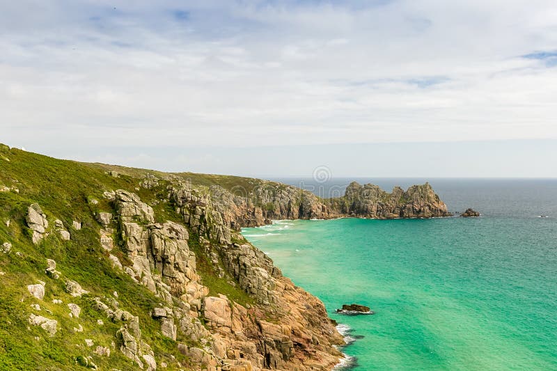 Aerial View of Cornwall Seaside Stock Photo - Image of coast, newquay ...
