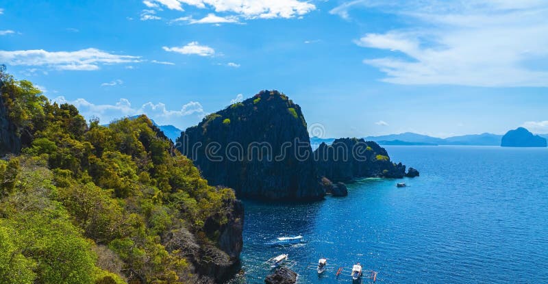 Aerial View of Coron, Palawan, Philippines, Aerial View of Beautiful ...