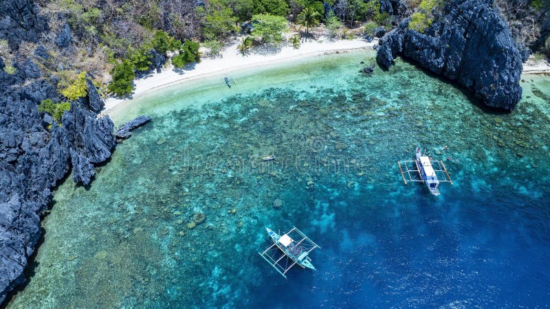 Aerial View of Coron, Palawan, Philippines, Aerial View of Beautiful ...