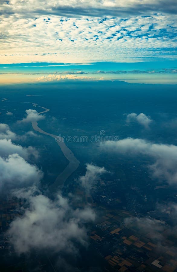 Aerial View of the Country Side of Japan Stock Image - Image of east ...