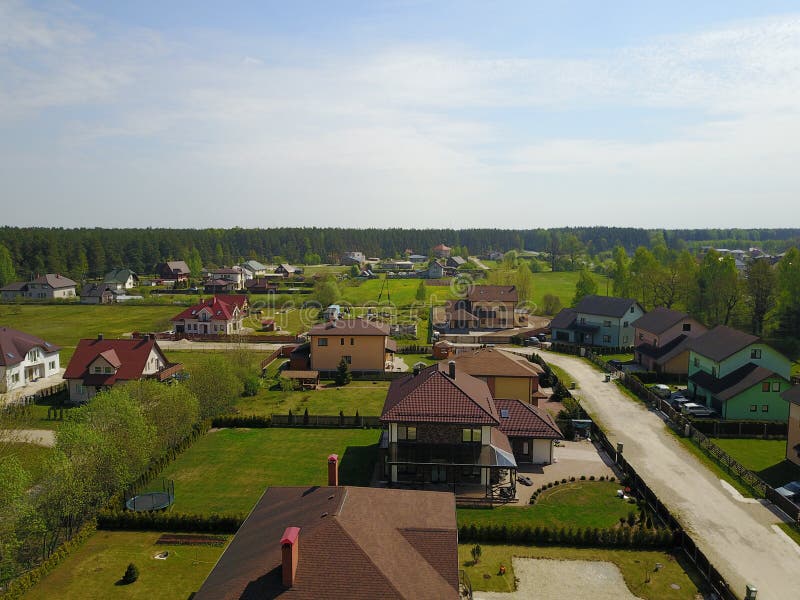 Aerial View of Countryside, Drone Top View Stock Photo - Image of ...