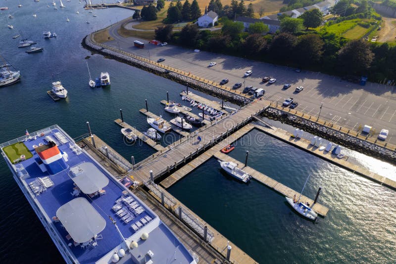 Aerial View of Cruise Ship at Pier Editorial Stock Photo - Image of ...