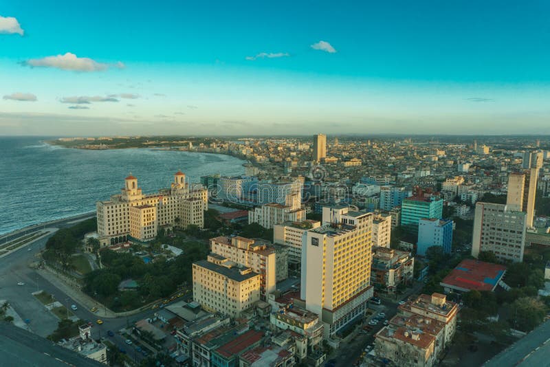 Aerial view of Cuba stock photo. Image of downtown, contemporary ...