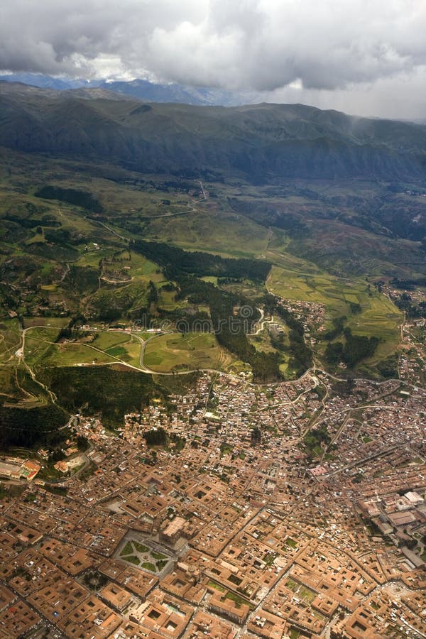Aerial view - Cuzco - Peru stock photo. Image of peruvian - 38808362