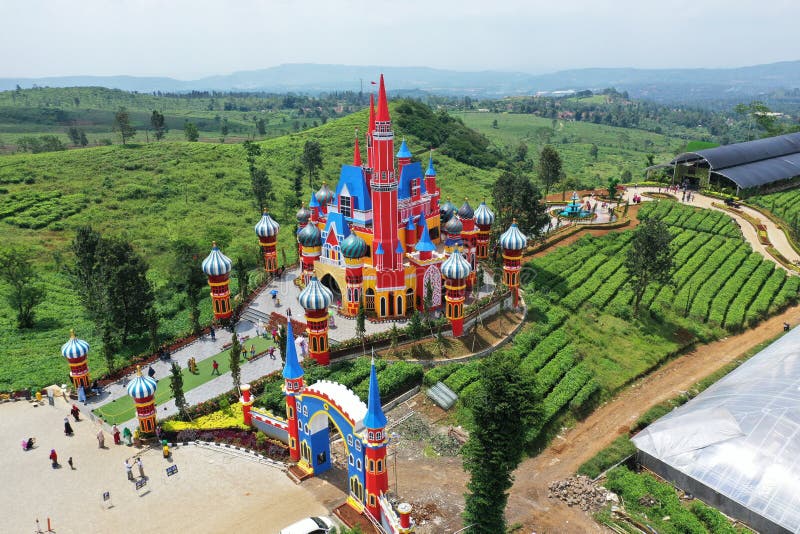 Aerial View D CASTELLO, West Java , Indonesia Stock Photo - Image of ...