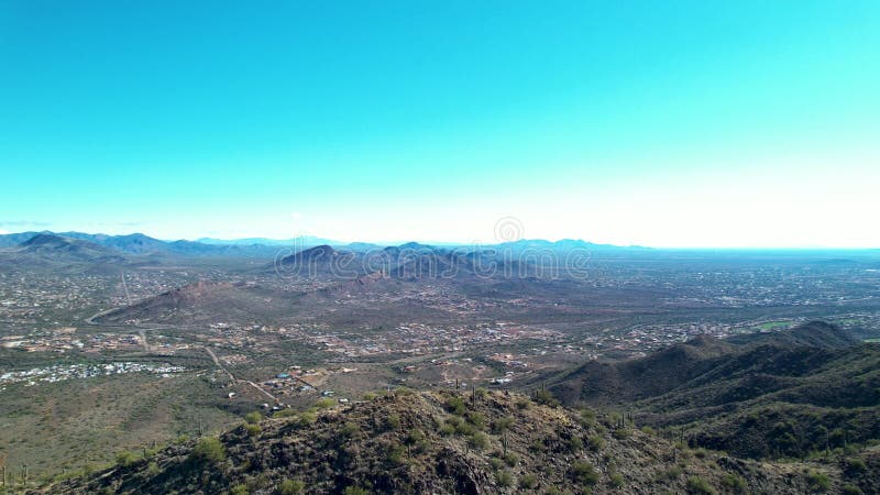 Aerial View of Daisy Mountain in Phoenix, Arizona, Standing at an ...