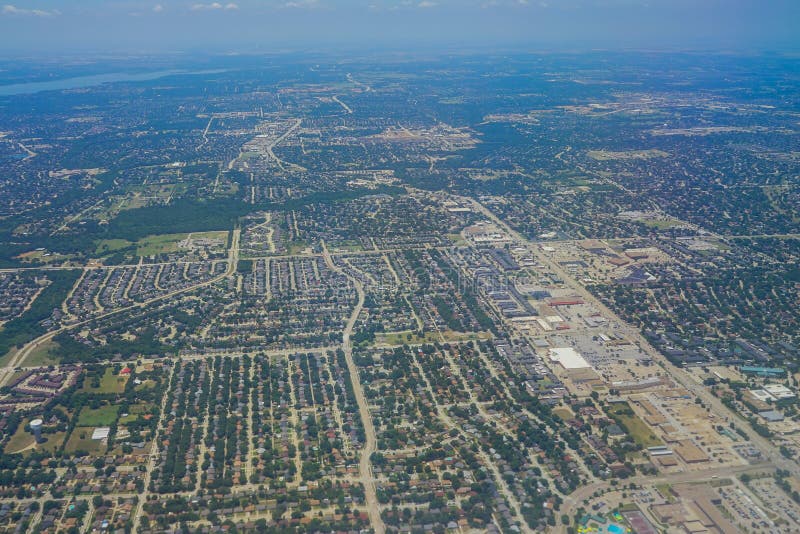 Aerial view of Dallas stock image. Image of american - 119191043