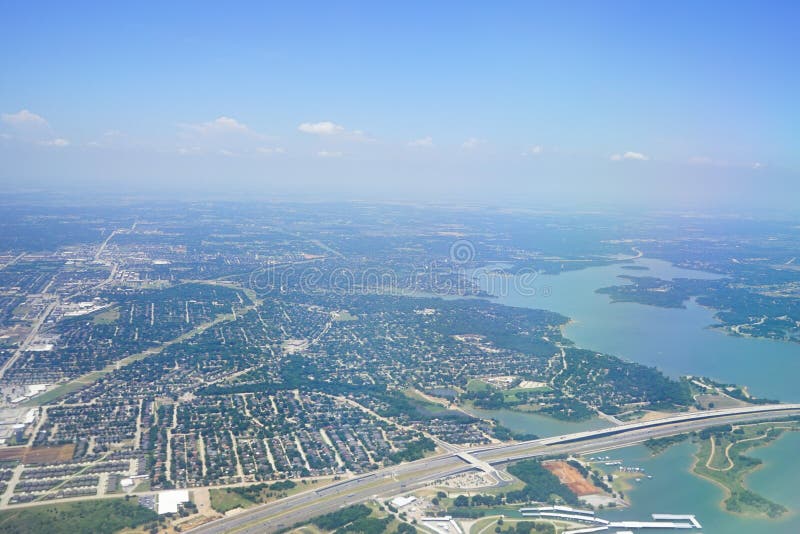 Aerial view of Dallas stock image. Image of america - 119197859