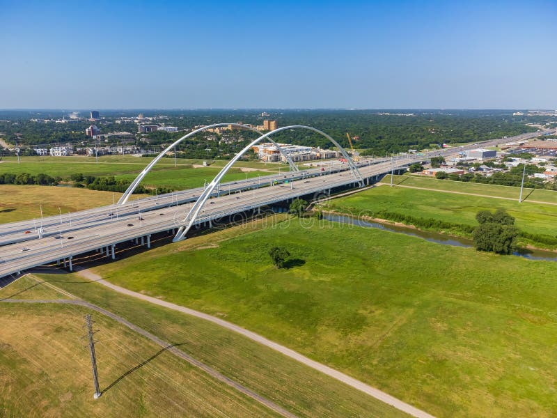 Aerial View of the Dallas Downtown Cityscape Stock Image - Image of ...