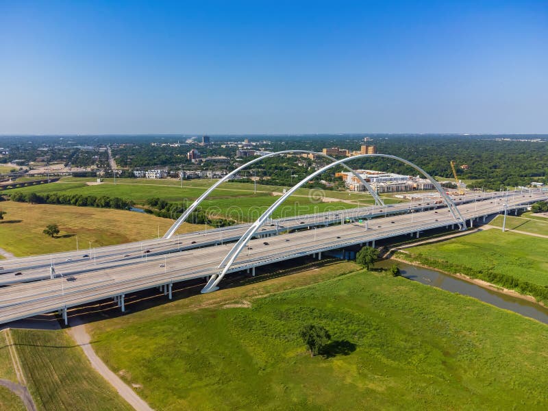 Aerial View of the Dallas Downtown Cityscape Stock Image - Image of ...