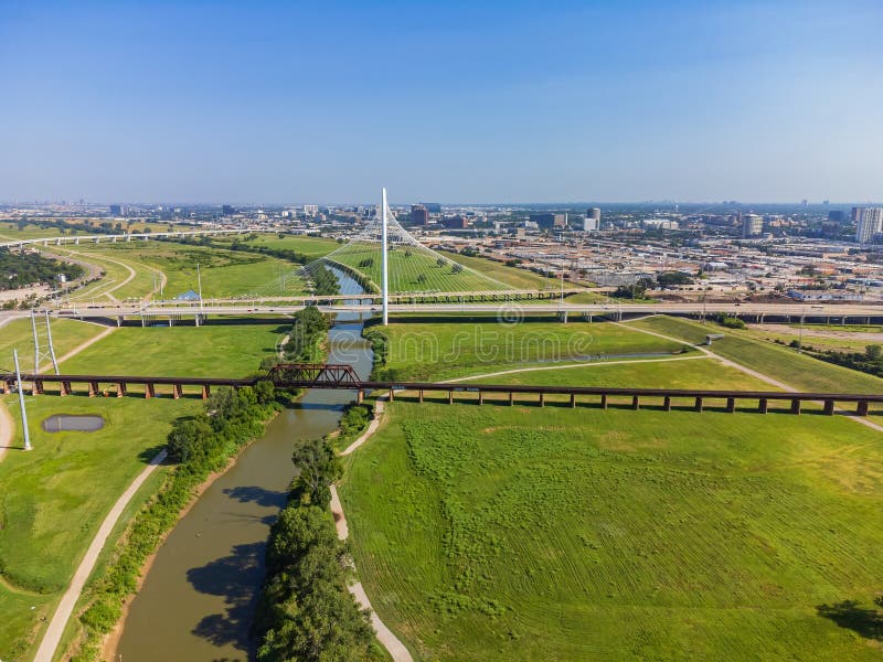 Aerial View of the Dallas Downtown Cityscape Stock Image - Image of ...