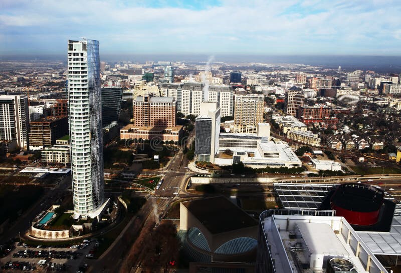 Aerial View of Dallas, Texas Stock Image - Image of downtown ...