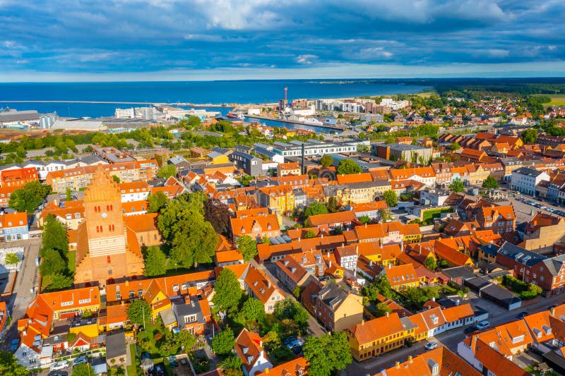 Aerial View of Danish Town Koge Stock Photo - Image of urban, denmark ...