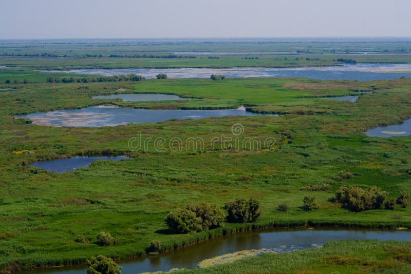 Aerial View of Danube Delta Stock Photo - Image of view, water: 10818882