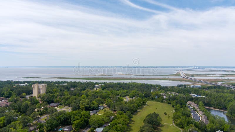 Aerial View of Daphne, Alabama Stock Image - Image of eastern, port ...