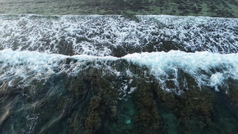 Aerial View of Dark Blue Ocean Waves Stock Video - Video of beautiful ...