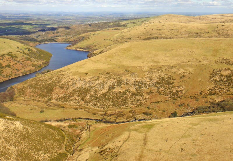 Aerial View of Dartmoor, Devon Stock Image - Image of meldon, scenic ...