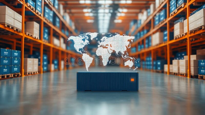 Aerial View of a Data Center Infographic Showcasing Global Digital ...