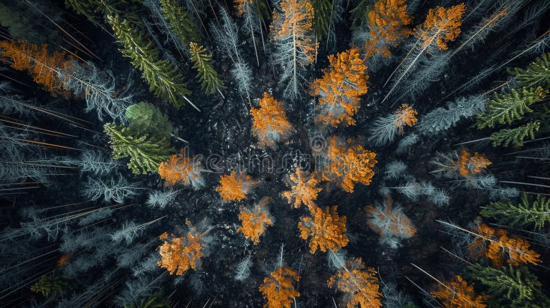 Aerial View of Dense Forest with Abundant Trees and Lush Greenery Stock ...