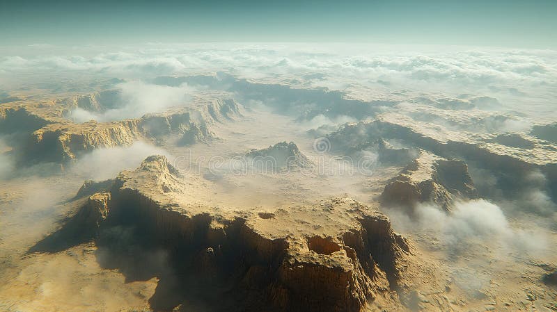 AI-Generated Desert Landscape Stock Illustration - Illustration of ...