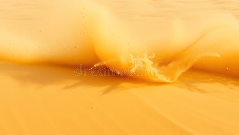 Desert Sand Dune Showing Windblown Particles Stock Illustration ...
