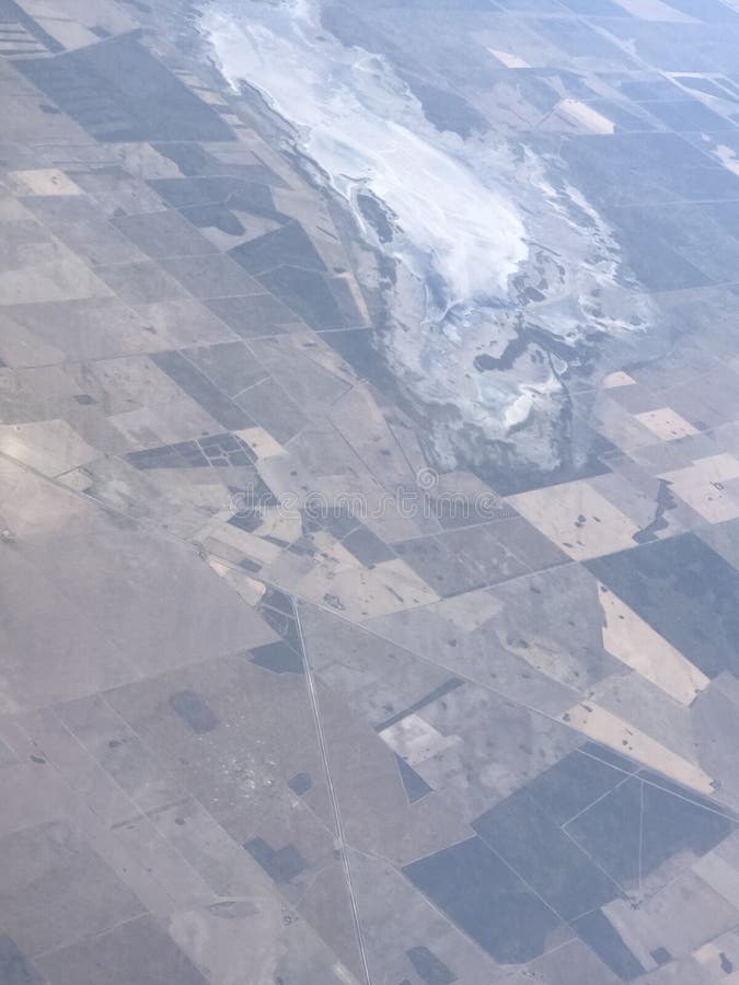 Aerial View of the Different Planted Fields. Patchwork Stock Photo ...