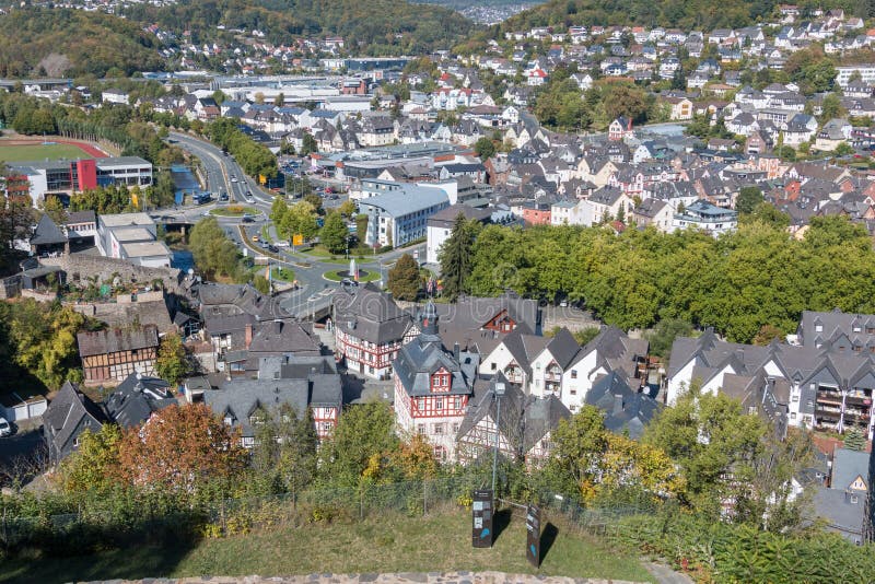 Aerial View of the Dillenburg, Germany Editorial Photography - Image of ...