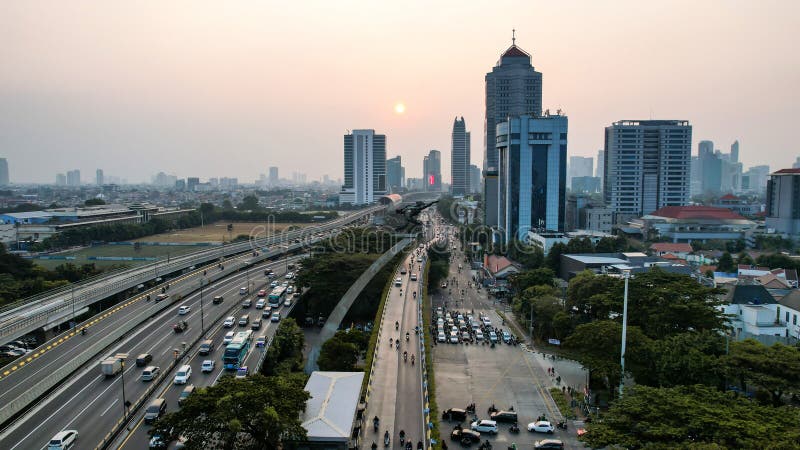 Aerial View of the Dirgantara Statue Monument or Better Known As the ...