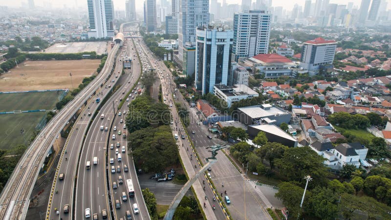Aerial View of the Dirgantara Statue Monument or Better Known As the ...
