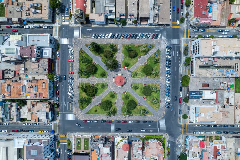 Aerial View of the District of La Punta, Located in Callao Stock Photo ...