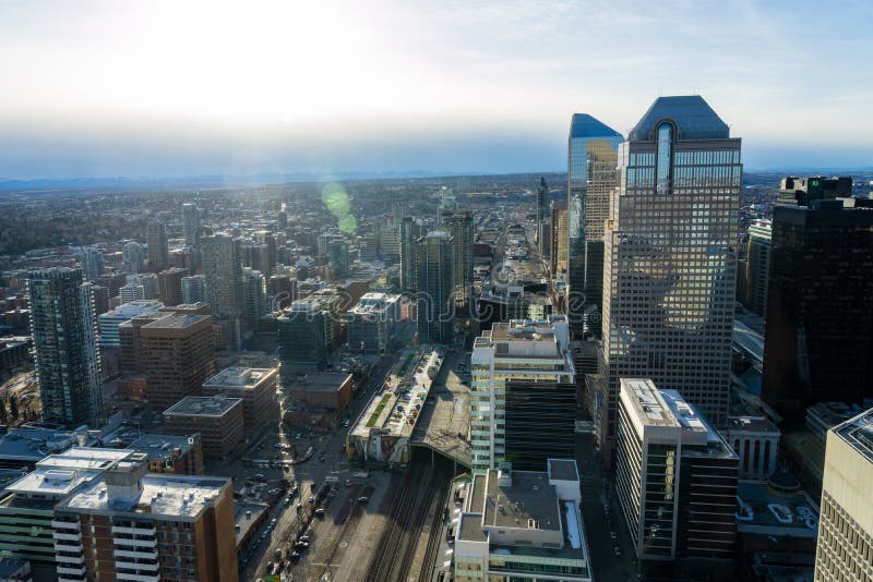Downtown Calgary. Alberta, Canada Stock Photo - Image of urban, finance ...
