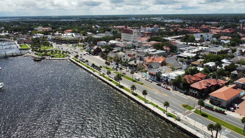 Aerial View of Downtown Saint Augustine, Florida Editorial Stock Image ...