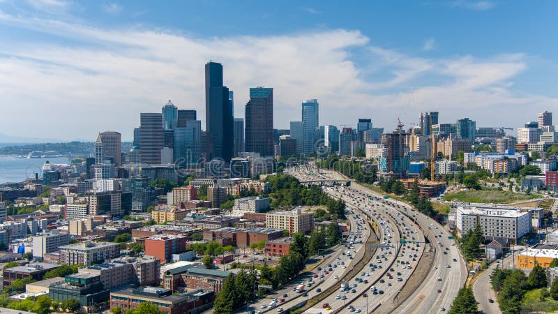 Downtown Seattle, Washington Skyline in June of 2023 Stock Image ...