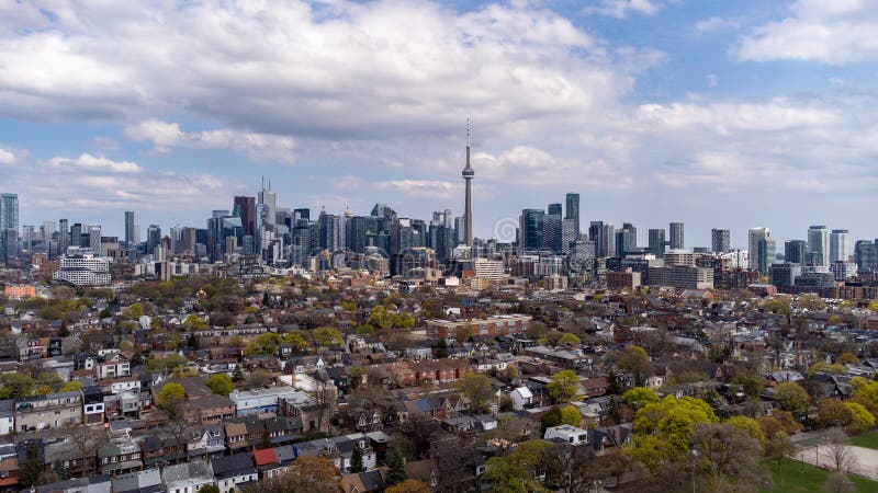 Aerial View of Downtown Toronto Stock Photo - Image of toronto, urban ...